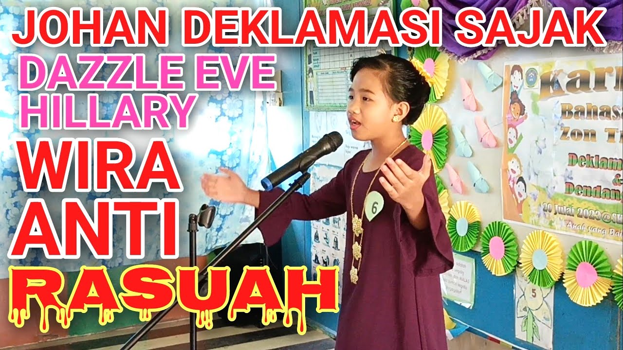 JOHAN DEKLAMASI SAJAK WIRA ANTI RASUAH KPM - SPRM ZON TERUSMADI ...