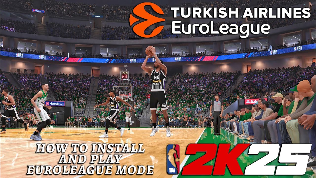 EUROLEAGUE 2K25 - FULL TUTORIAL - How to Download and Play Euroleague in NBA 2K25 Game - YouTube