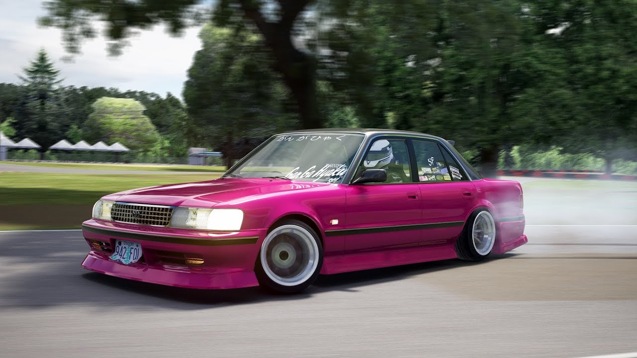 Assetto corsa drifting Parc in my mx83 cressida - YouTube