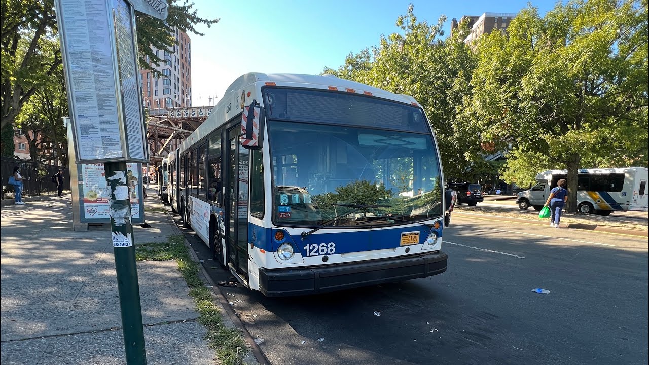 Riding a MTA NYCT Nova bus LFSA #1268 on Bx9 - YouTube