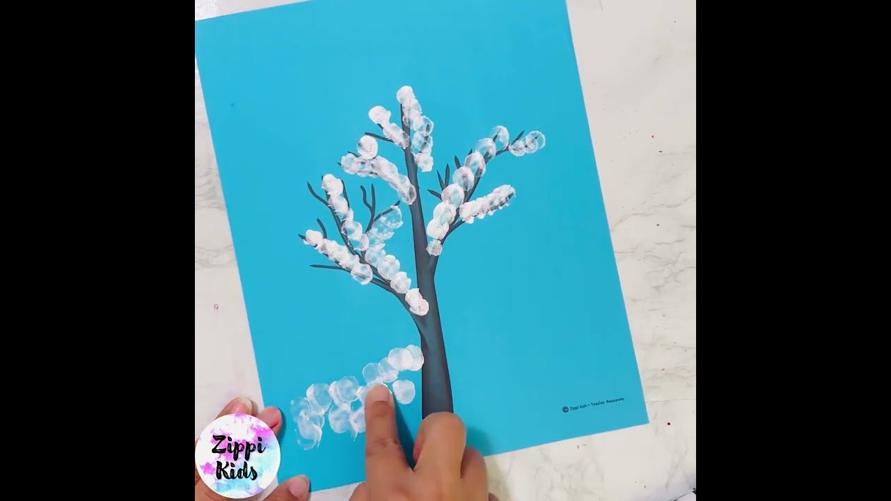 Winter Tree Crafts For Preschoolers Winter Tree Craft From Recycled