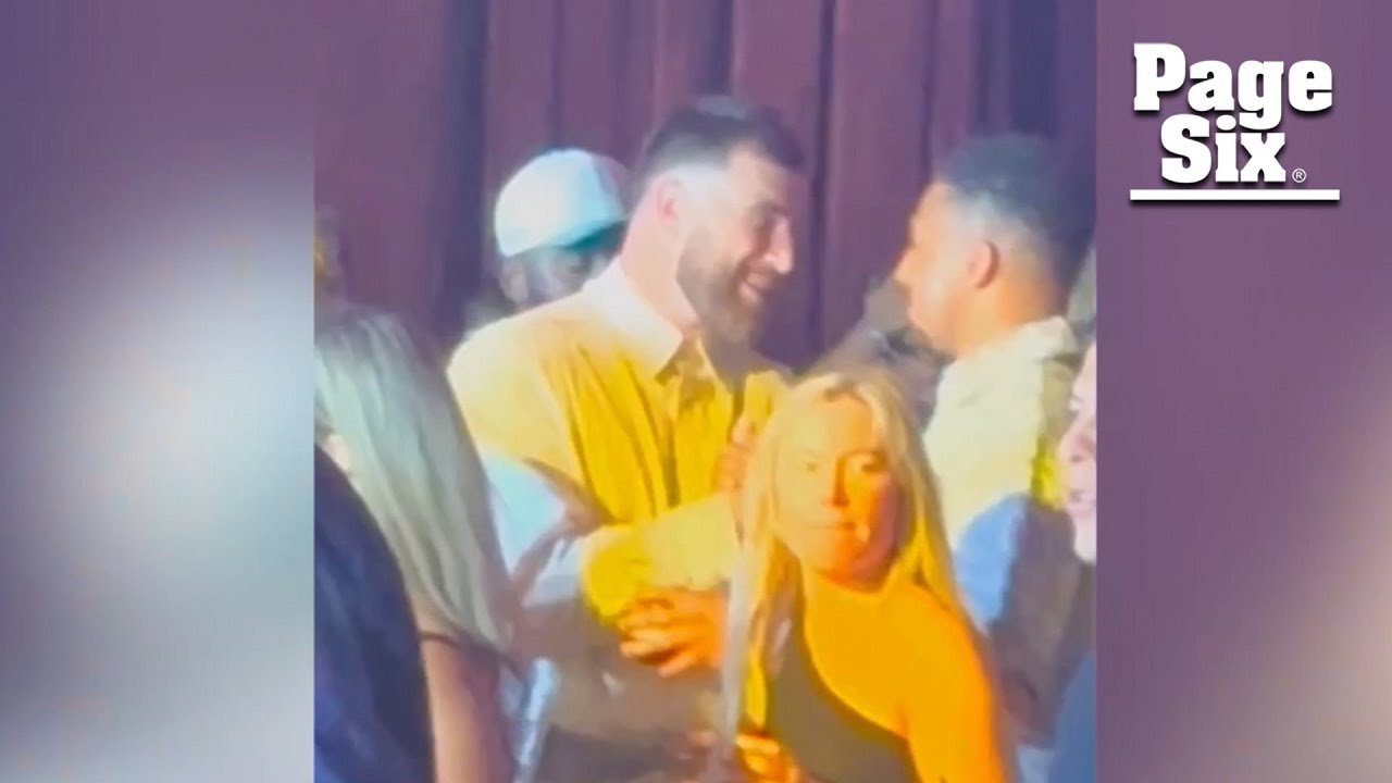 Travis Kelce parties in patchwork at F1 Miami Grand Prix - YouTube