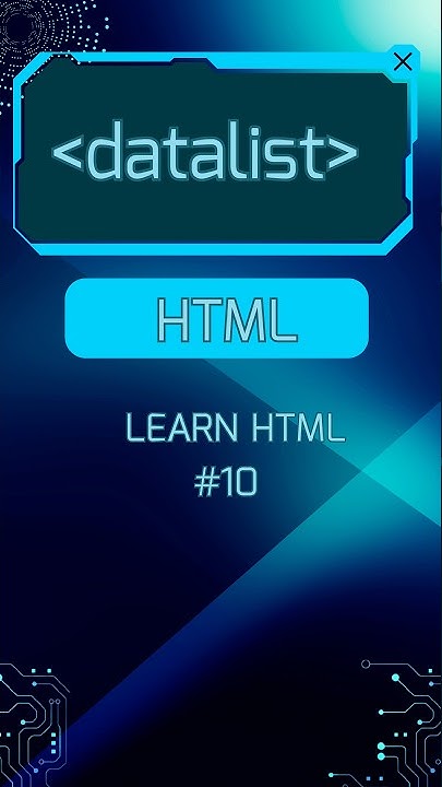 datalist tag in HTML | Learn HTML #10 | HTML Tutorials | HTML | HTML5 | datalist tag | HTML ...