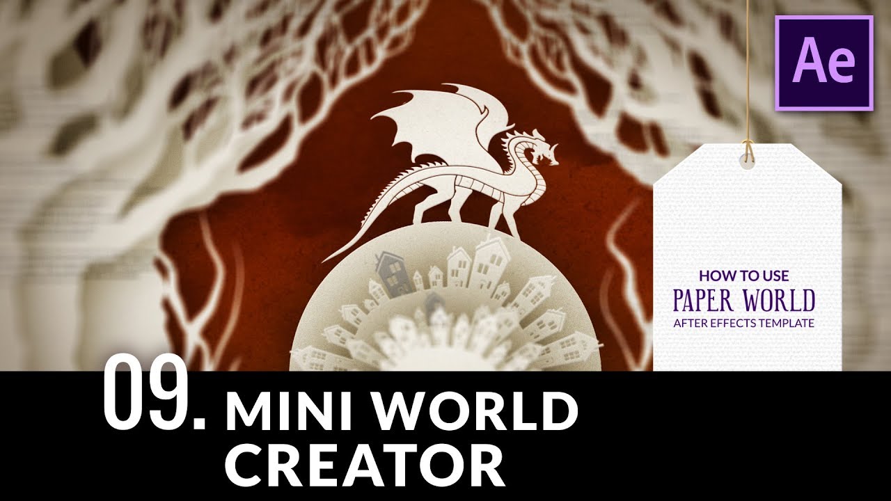 09 Mini World Creator - How To Use Paper World AE Template - YouTube