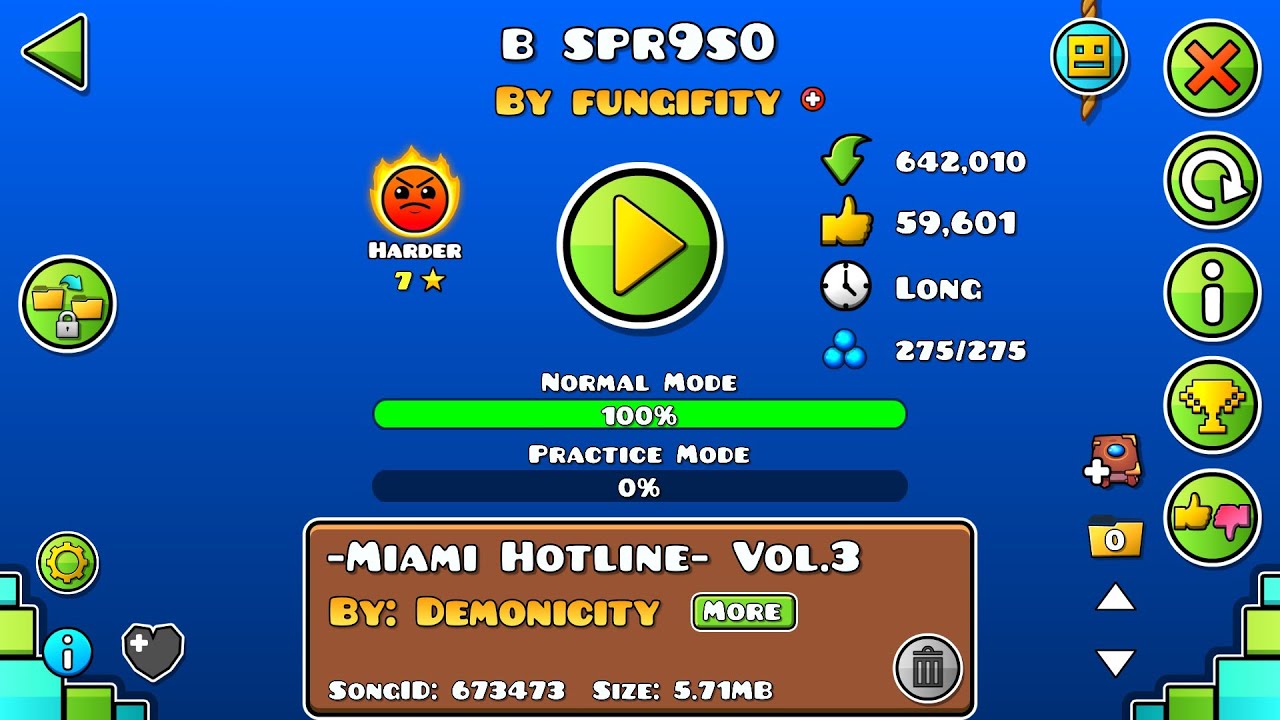Geometry Dash - Harder - B SPR9S0 - YouTube