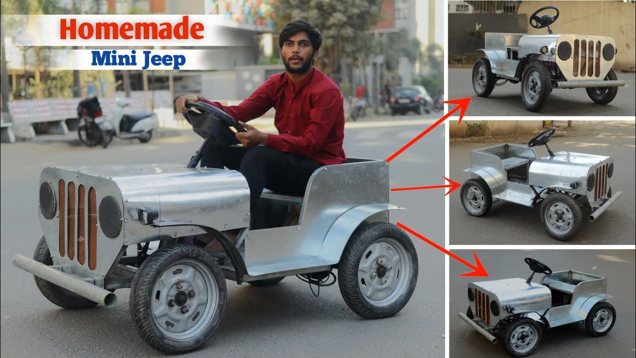 How to Build a open mini Jeep at Home @CreativeScienceOfficial - YouTube