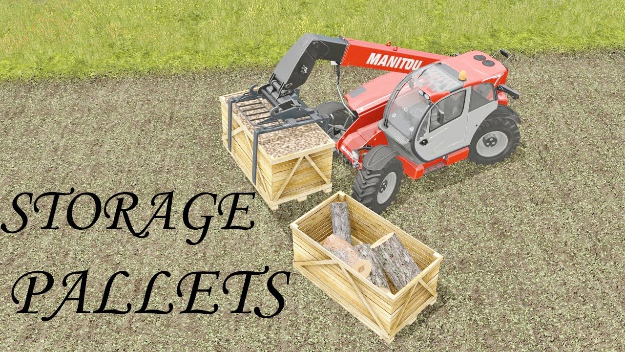Farming Simulator 17 Presentazione Storage Pallets Mod - YouTube