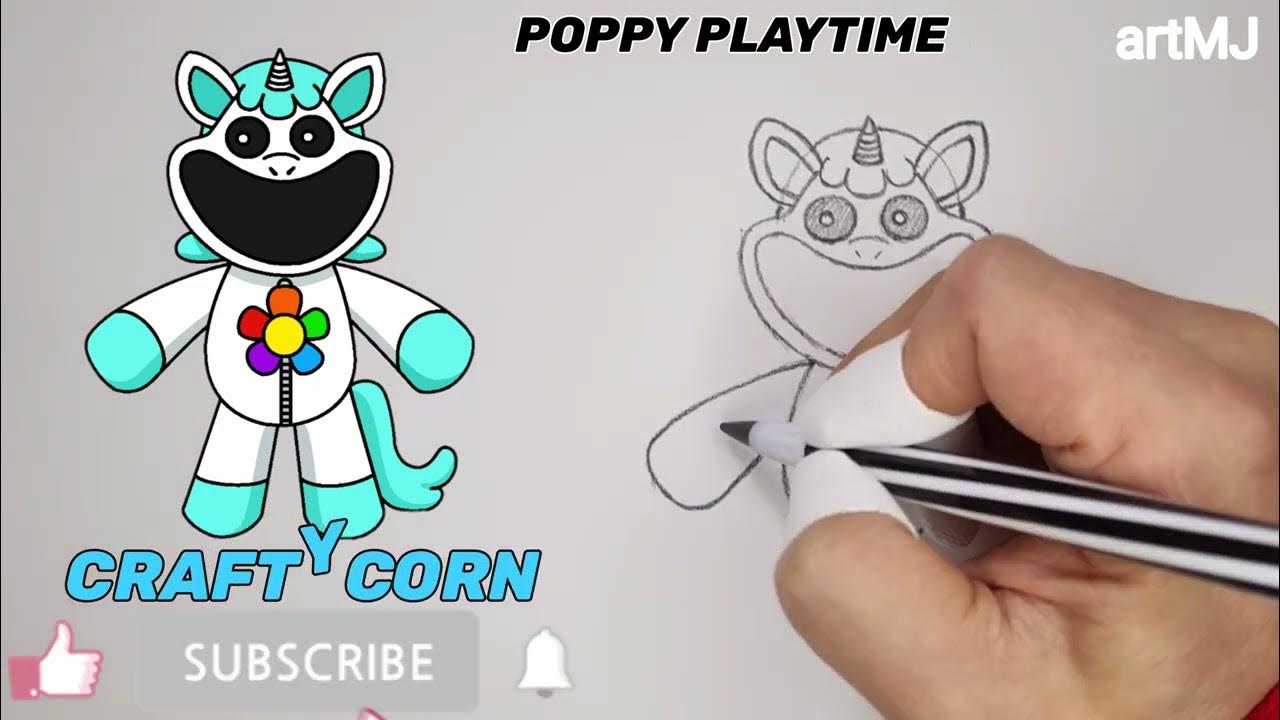[파피 플레이타임 챕터 3] 크래프티콘 그려주세요.| How To Draw CRAFTYCORN - Poppy Playtime Chapter 3 #파피_플레이타임 #크래프티콘 ...