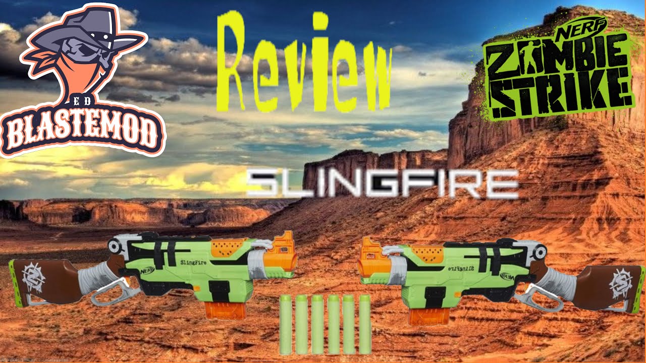 Revue du nerf zombie strike sling fire sortie du blaster en 2014 - YouTube