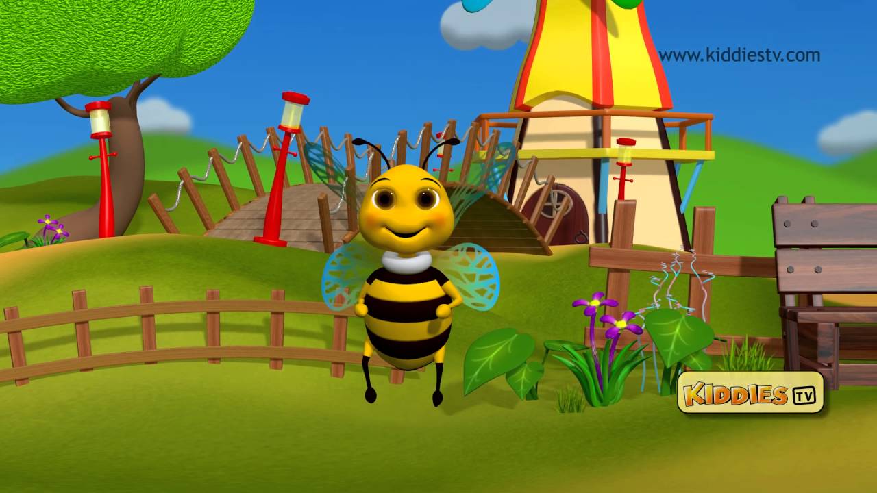Ten little bumblebees | Youtube rhyme | animal song | Nursery rhymes ...