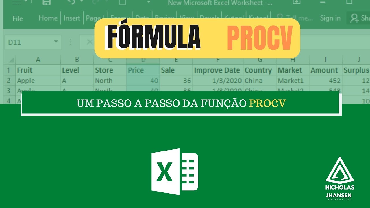 PROCV Excel - Função do Excel PROCV - #2 - YouTube