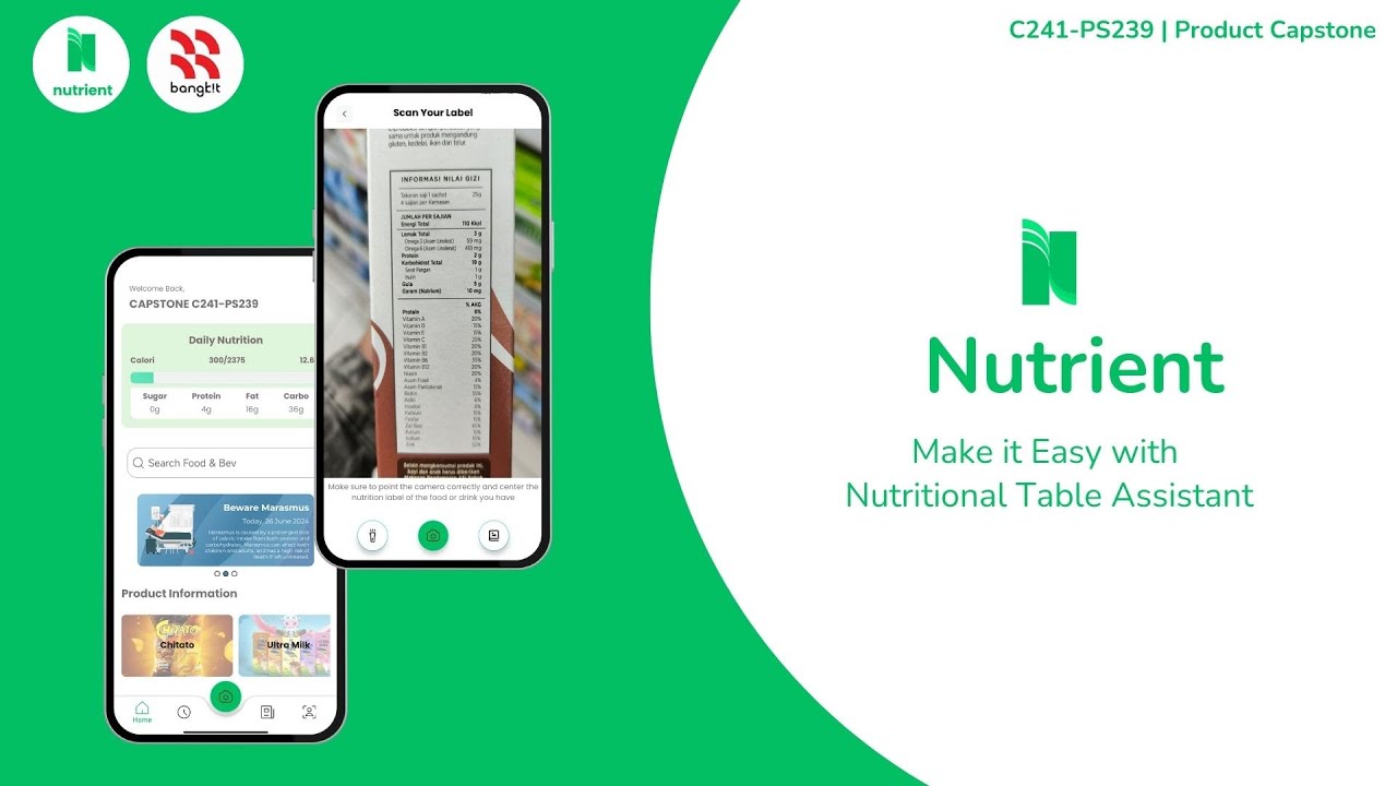 C241-PS239 Bangkit Academy 2024 Capstone Project - Nutrient App - YouTube