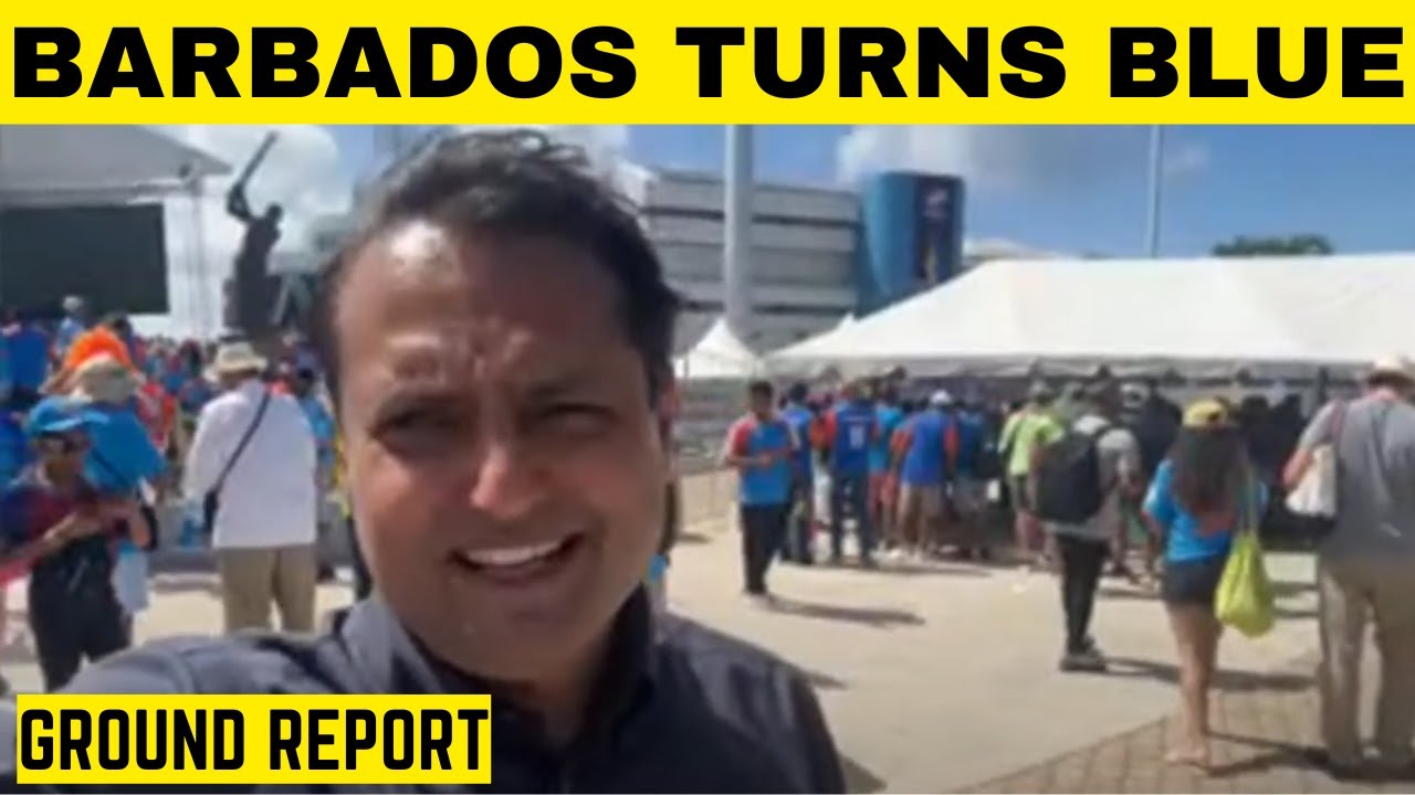 Live from Barbados: Indian fans turn up in huge numbers for the game vs ...