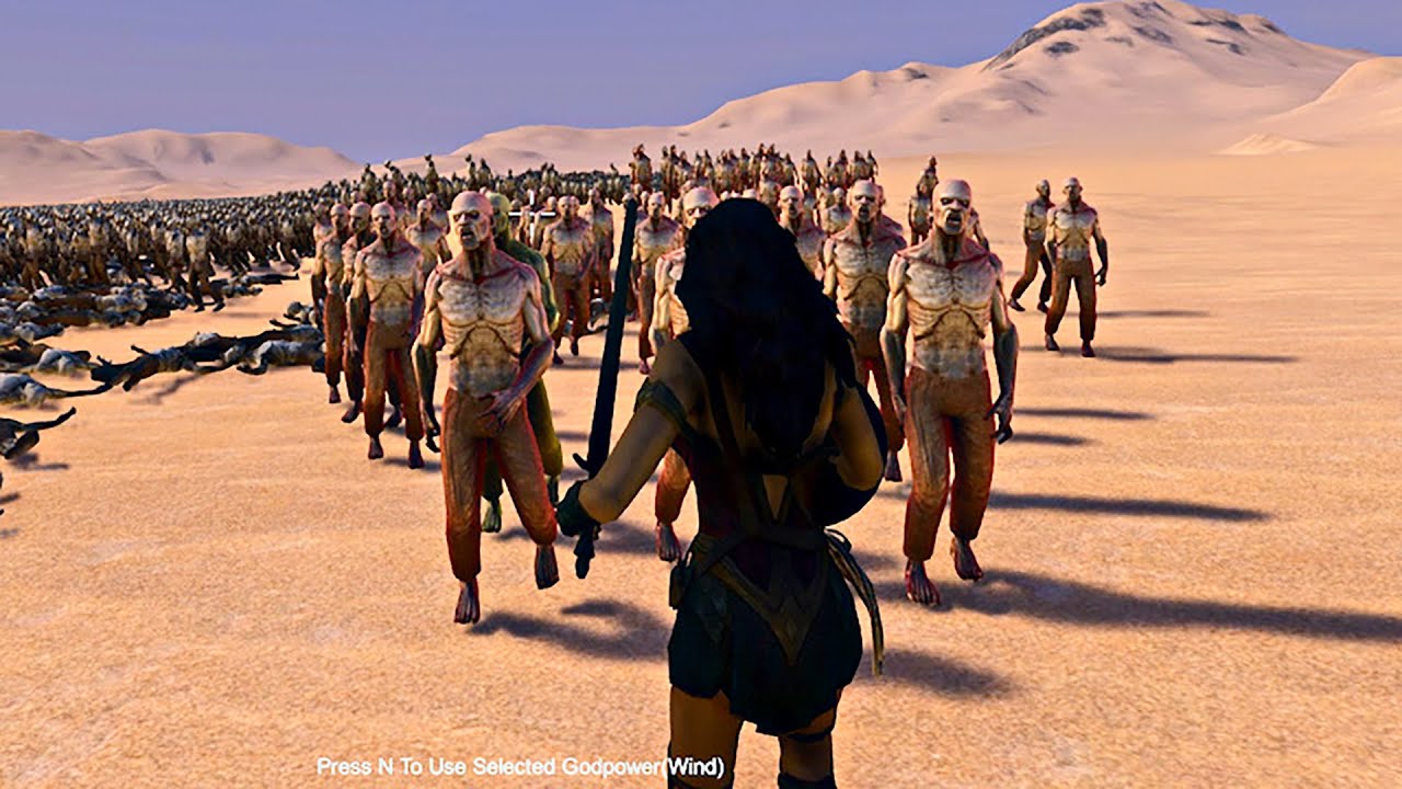 100 WONDER WOMEN vs 50000 ZOMBIES - Ultimate Epic Battle Simulator ...