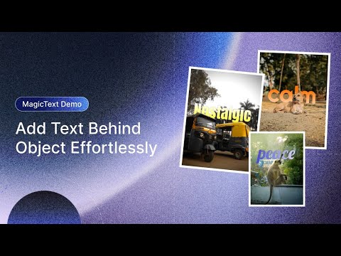 MagicText Demo: Add Text Behind Objects Effortlessly - YouTube