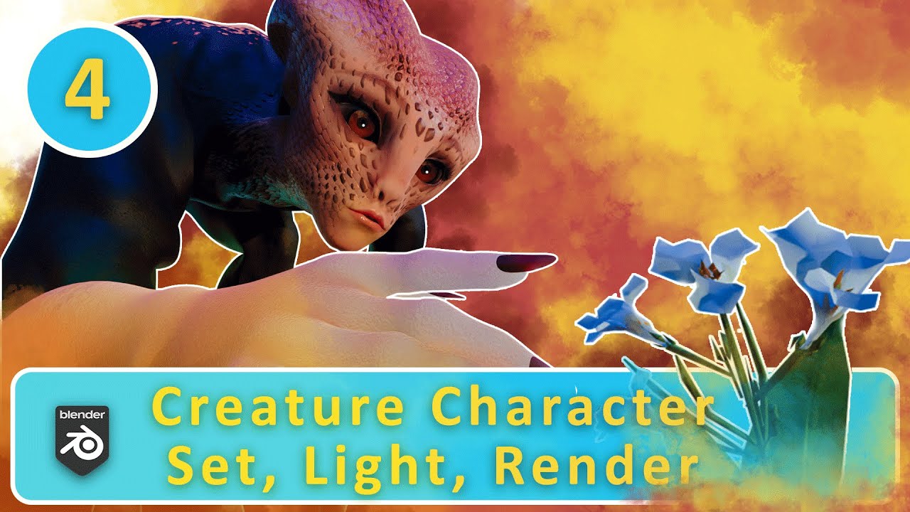 Creating a simple set for Creature Character using Blender | scatter ...