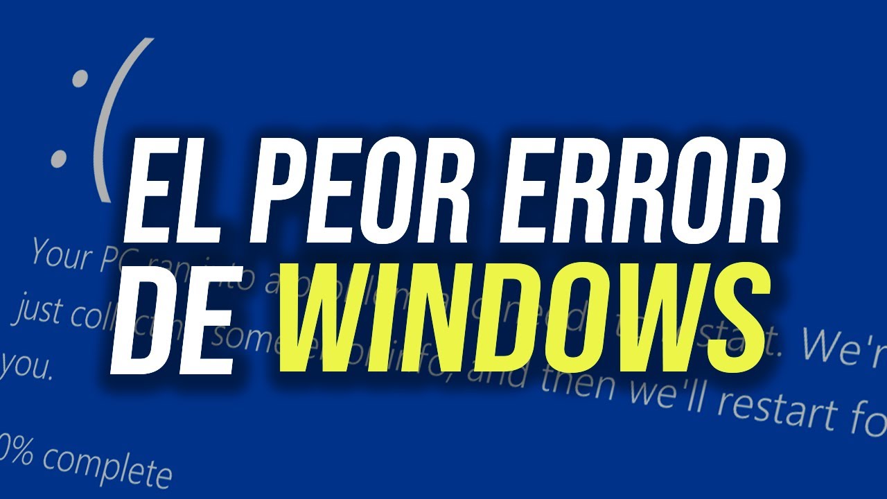 El Peor Error de Windows - YouTube