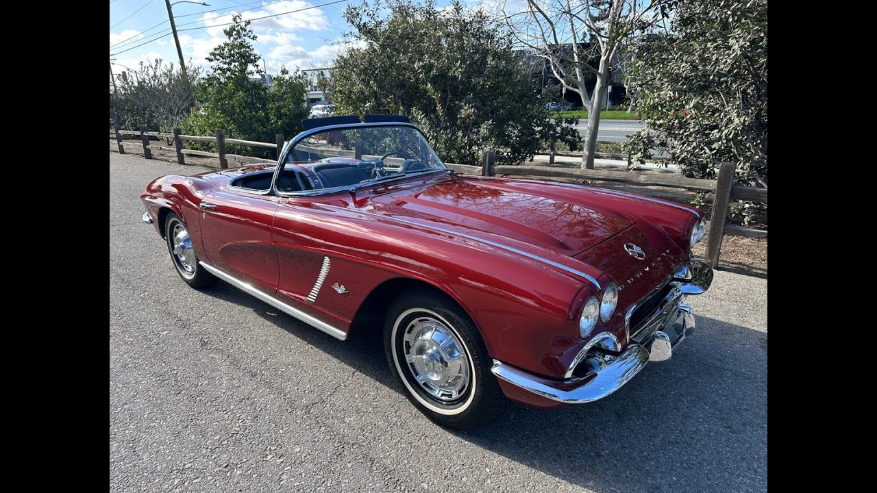 1962 Honduras Maroon Corvette Convertible - YouTube