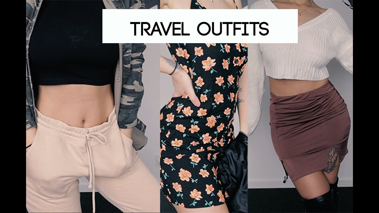 TRAVEL OUTFITS - COMFY AND STYLISH - TRY ON 2020 - YouTube