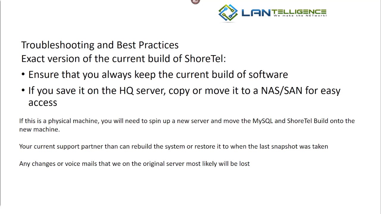 ShoreTel Connect Admin Training June 2017 - Part 3 - YouTube