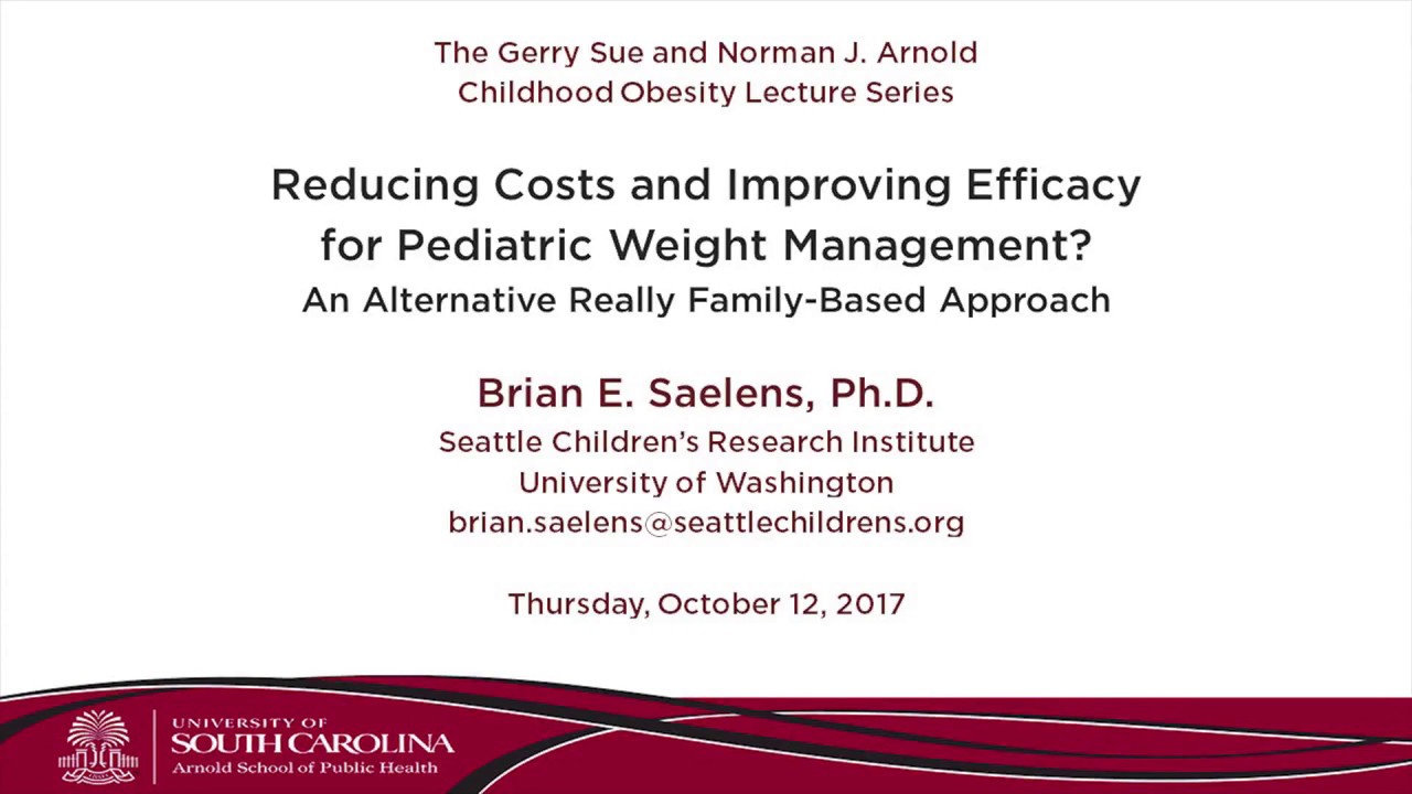 2017 Childhood Obesity Lecture Series: Dr. Brian Saelens - YouTube