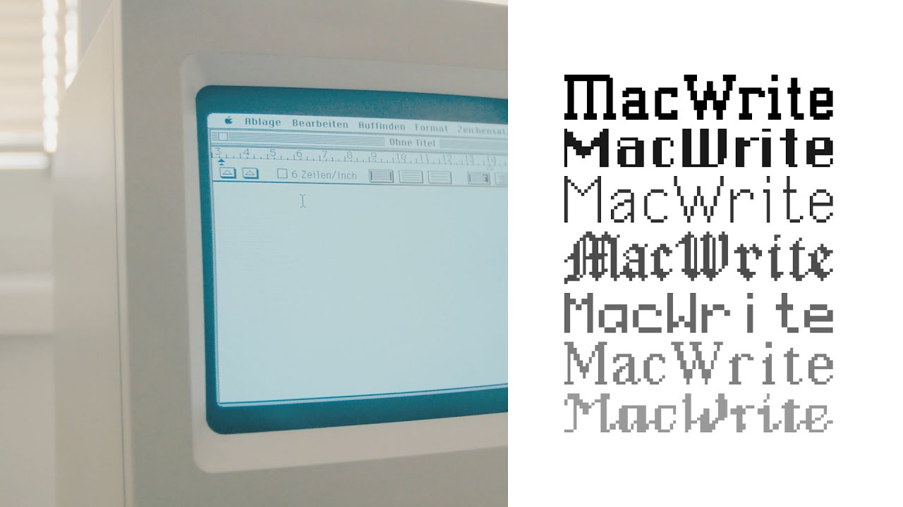 WYSIWYG Texteditor der 80er! - MacWrite (deutsch) [4K] - YouTube