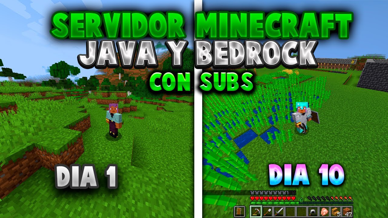 MINECRAFT JAVA Y BEDROCK CON SUBS (Y ALGO MÁS NOSE💩) - YouTube