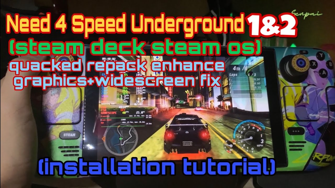 [Tutorial How To Install Quacked] NFSU/U2 Remastered For (Steam deck ...