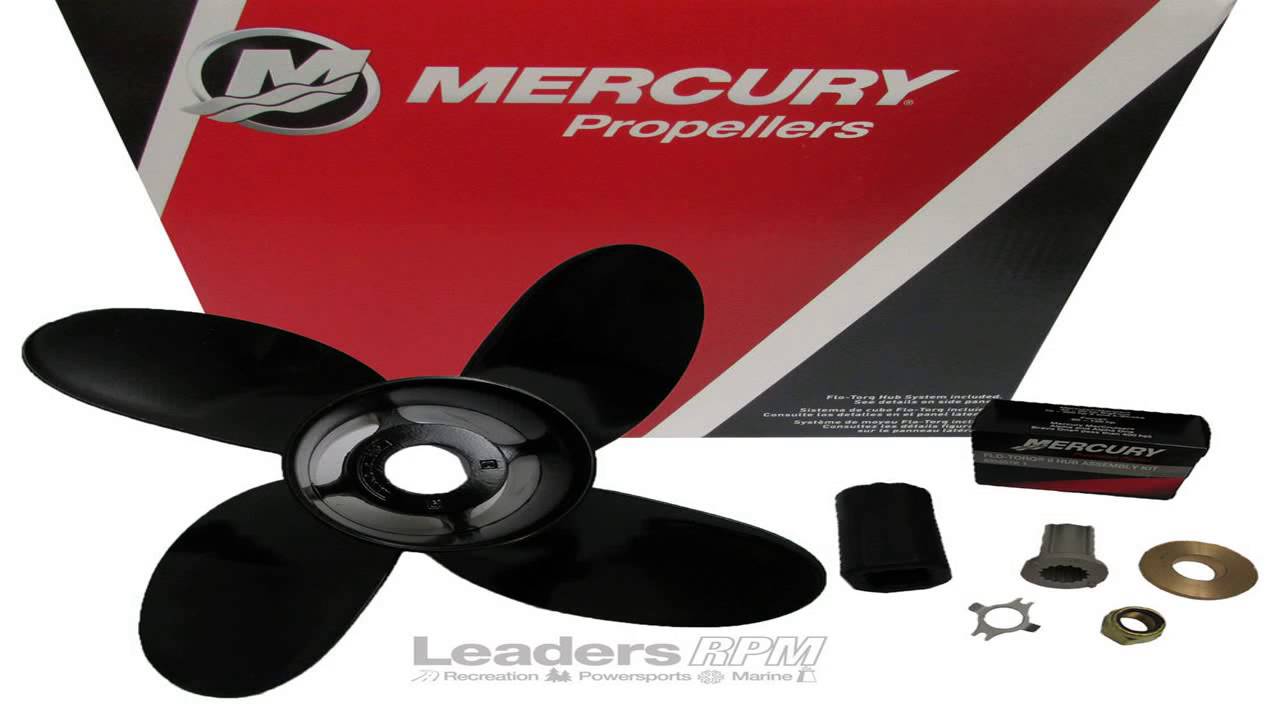 Mercury Black Max 3 Blade Prop Propeller 14.25 X 21 - YouTube