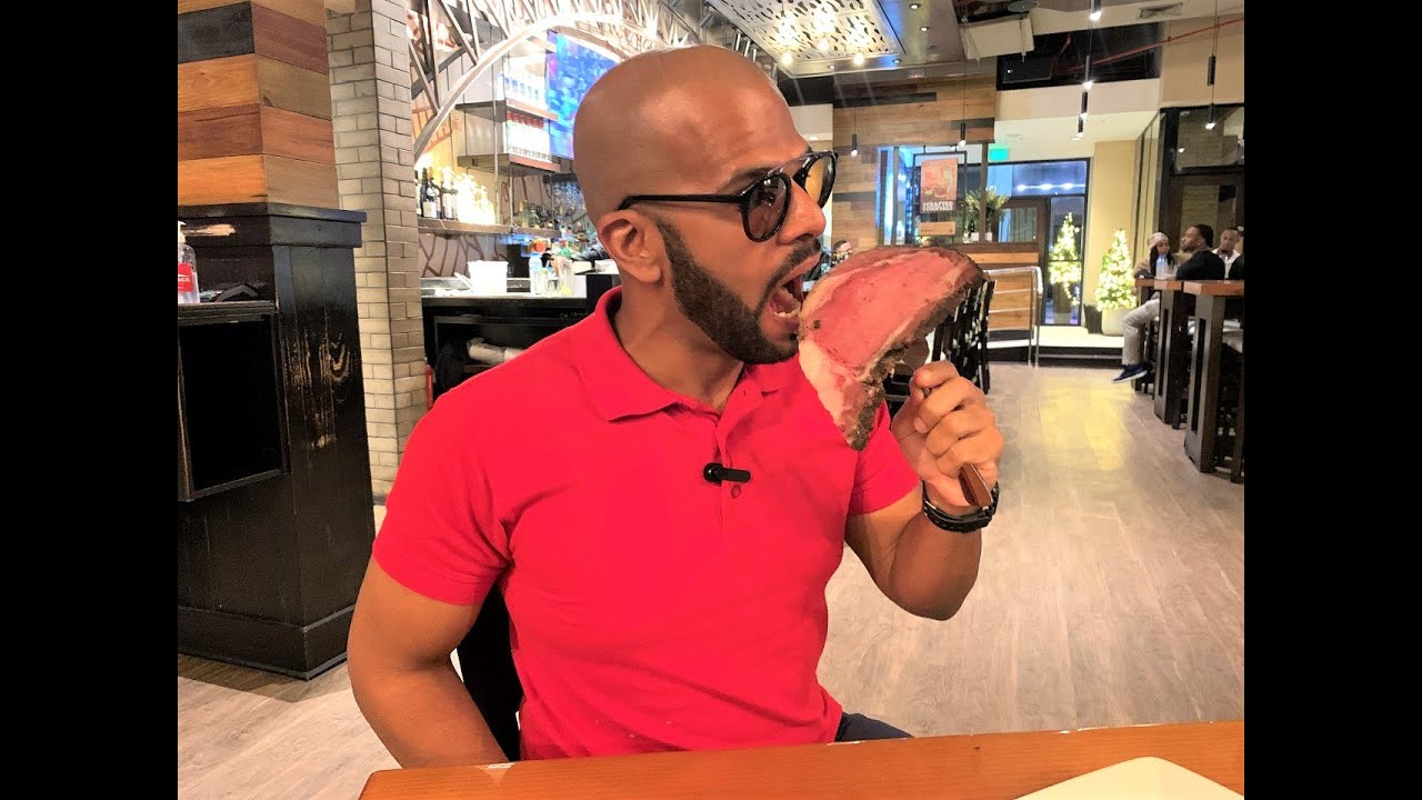 Tasting the ROASTED PRIME RIB in Outback SteakHouse - YouTube