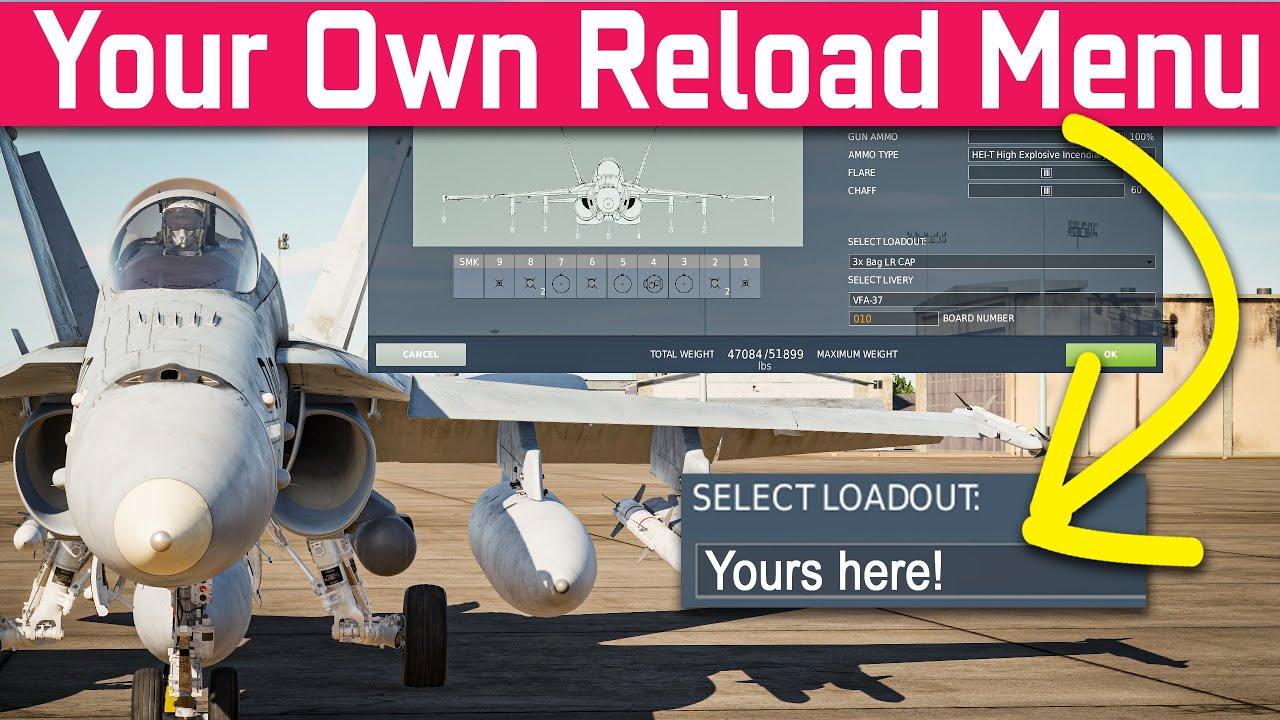 Quicker Rearming YOUR Own Weapon Loadouts - Any Aircraft - YouTube