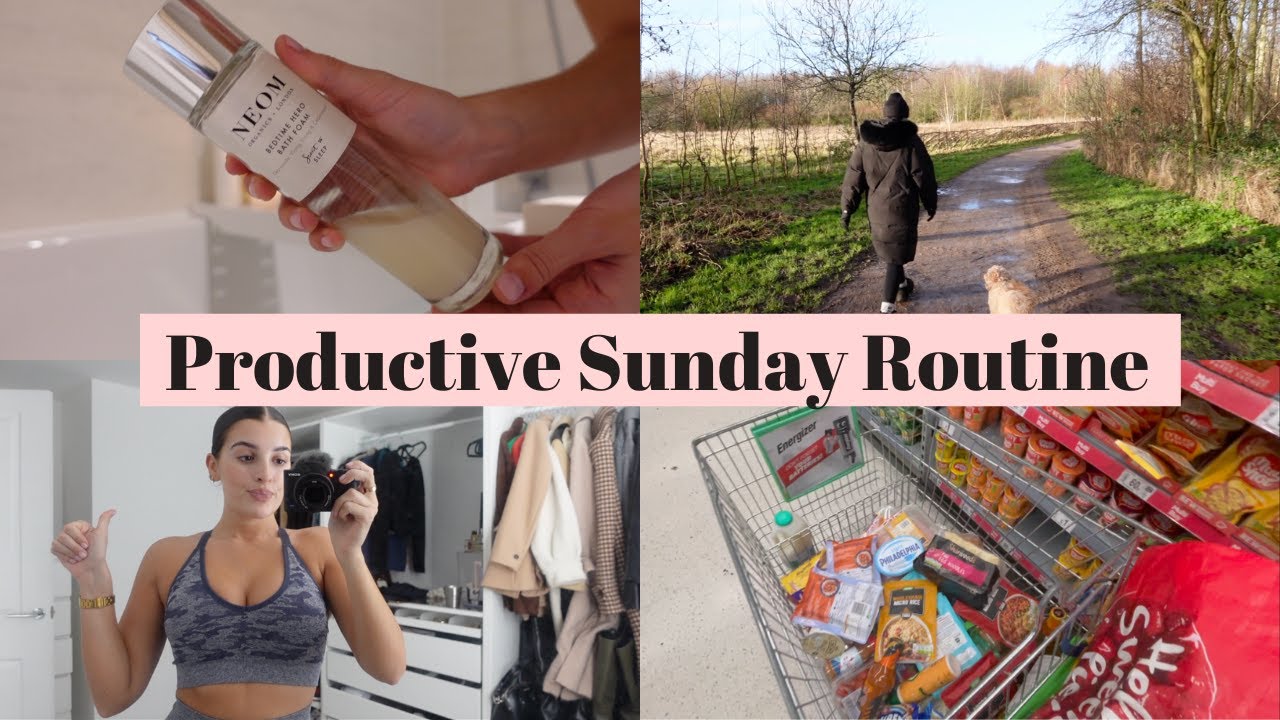 MY PRODUCTIVE SELF CARE SUNDAY ROUTINE! 🧖🏽‍♀️🤍 - YouTube