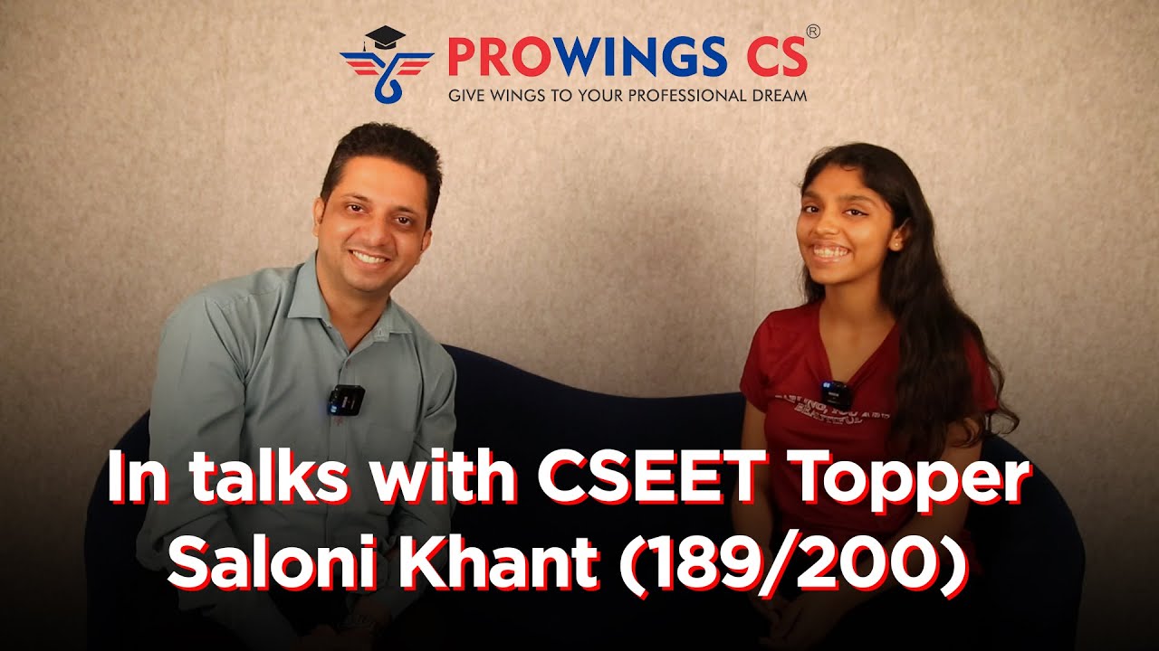 How to approach CSEET by CSEET Topper Saloni Khant (189/200) - YouTube