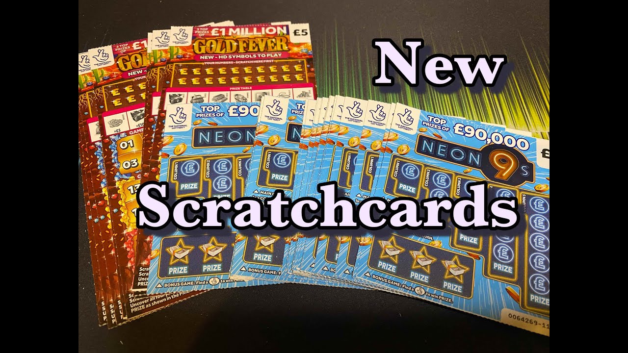 New Scratchcards £5 gold fever and £2 Neon 9,s - YouTube