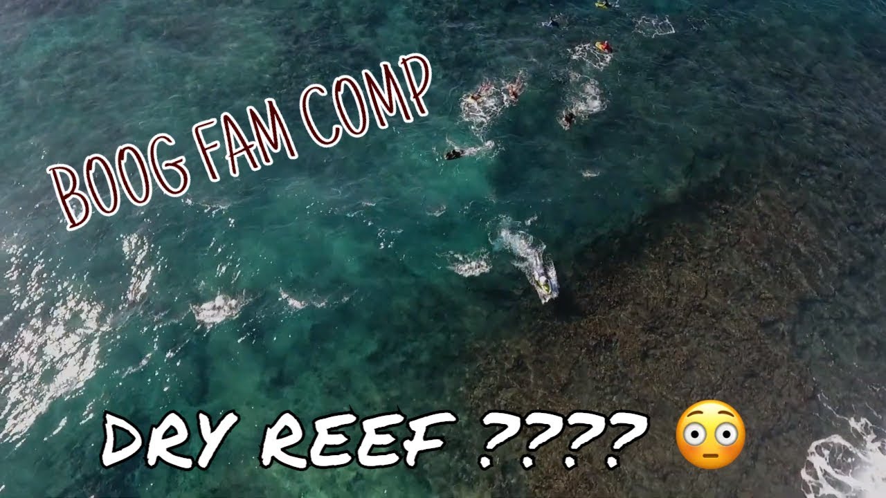 BoogFam BODYBOARD Battle Sandys Half Point...SUPER Shallow reef - YouTube