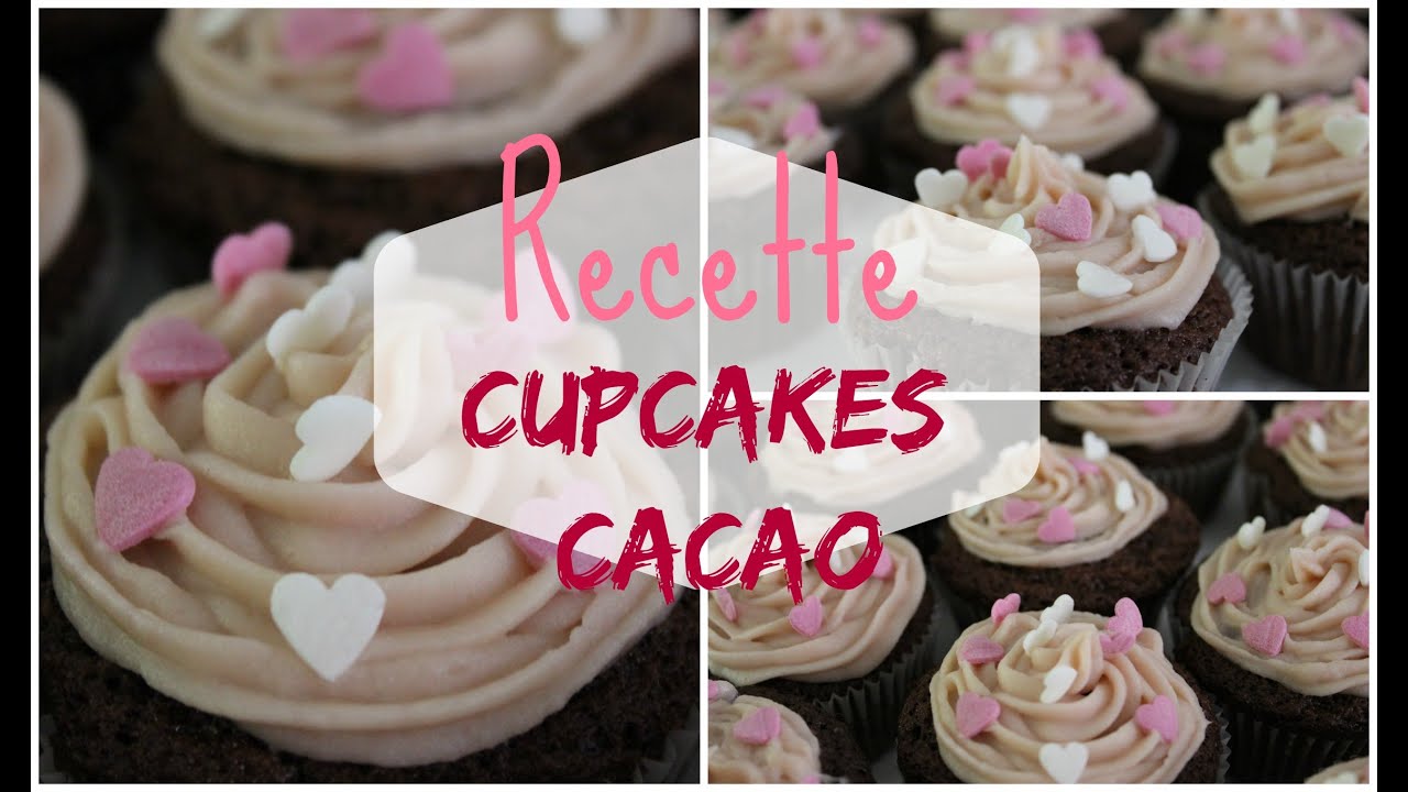 Recette Cupcakes cacao topping chocolat blanc - YouTube