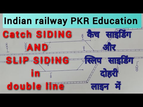 CATCH SIDING AND SLIP SIDING in double line in Indian railway ...