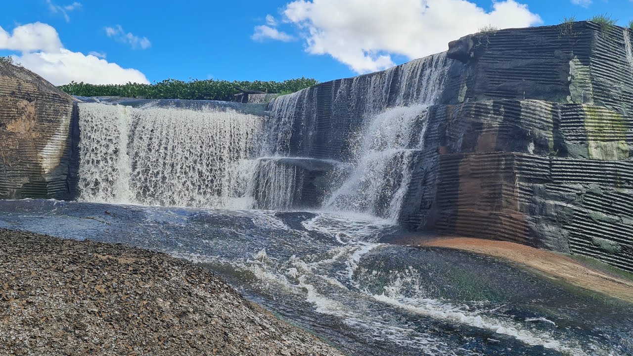 Beautiful Man made falls at Silwane Nature Reserve, Bulawayo. - YouTube