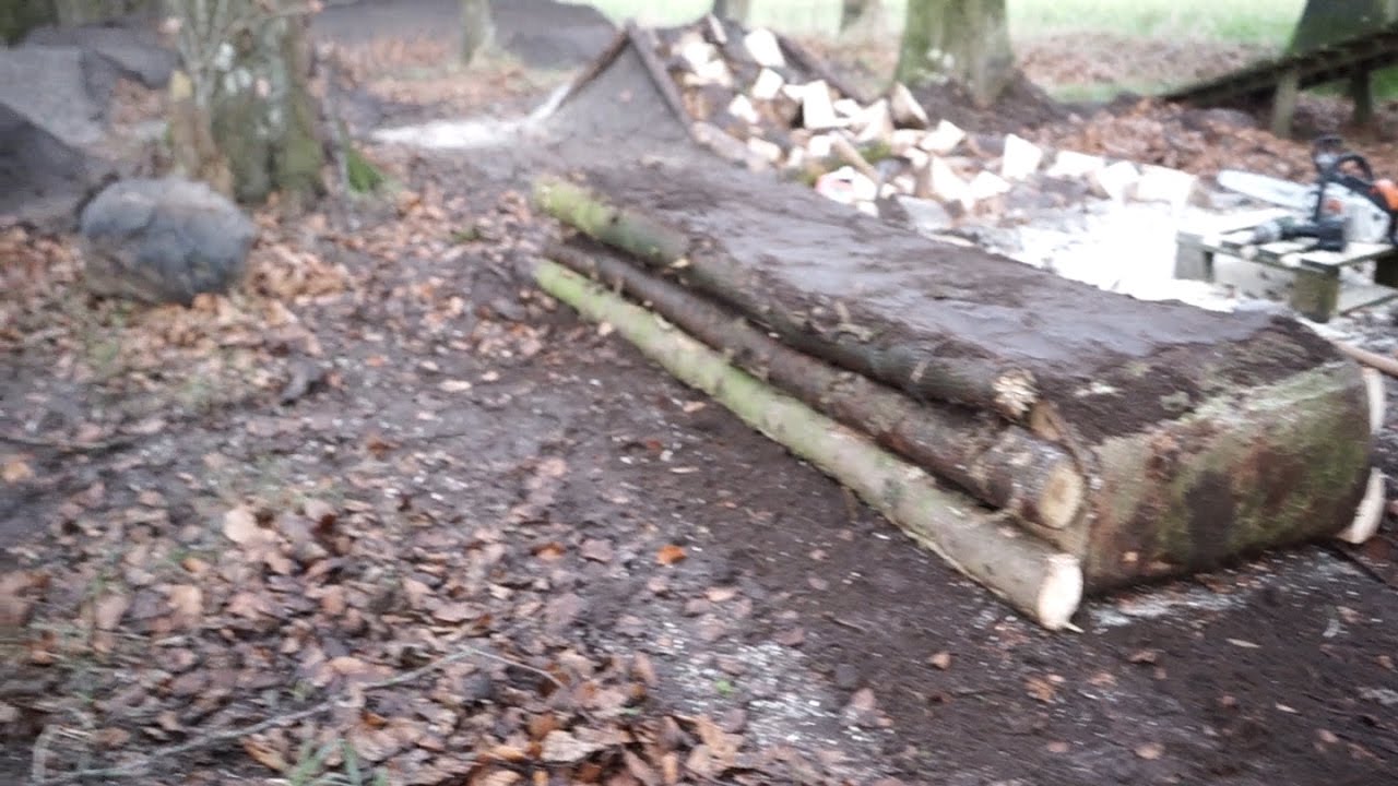 Trail Building #8 Mini Berm and Box - YouTube
