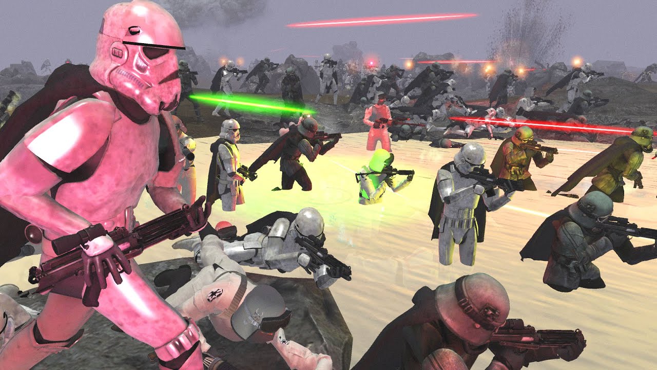 1,000 Stormtroopers Charge Mimban TRENCH DEFENSE! - Men of War: Star ...