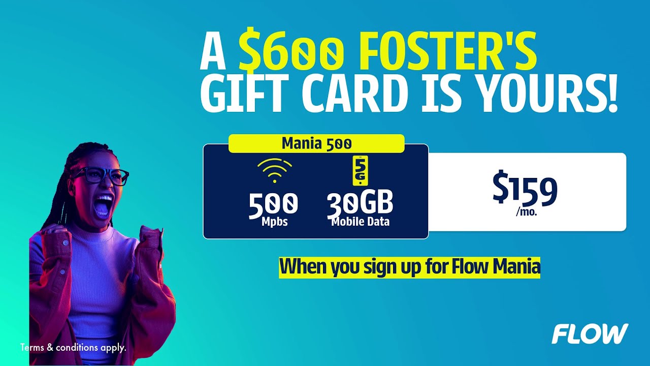 Flow Cayman - Flow Mania Foster's Gift Card Promo - YouTube