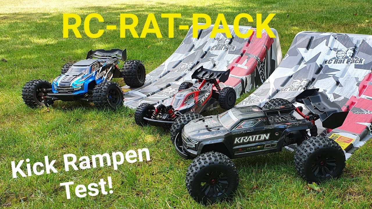 RC-RAT-PACK Kick Rampen - Test with Arrma Kraton 6S EXB BLX - YouTube