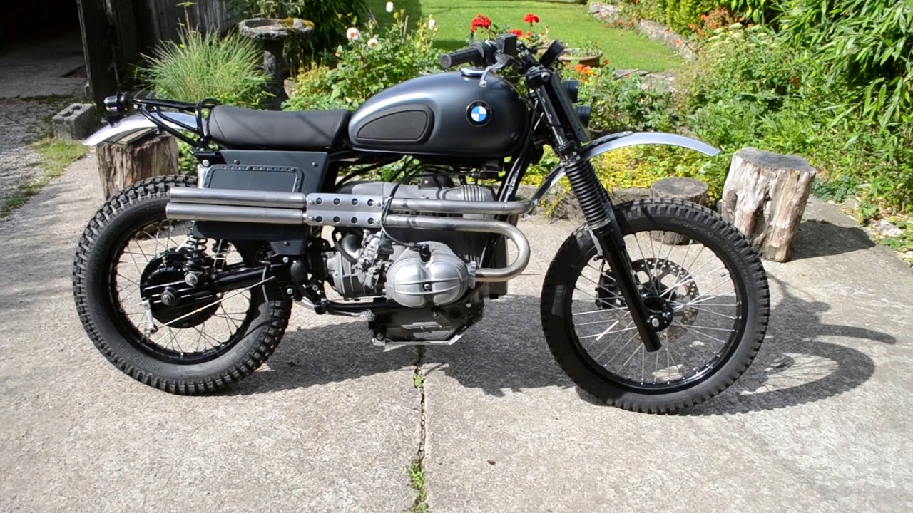 Dust Motorcycles BMW R80 custom scrambler - YouTube