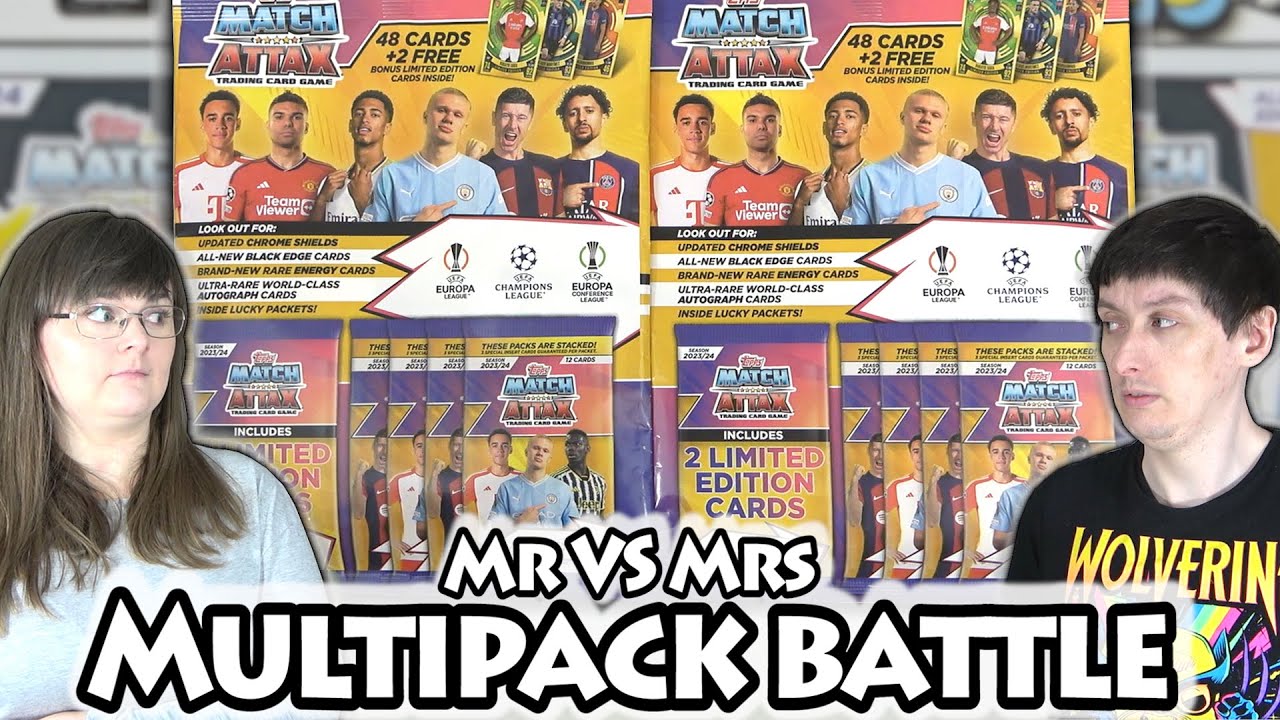 MATCH ATTAX 2023/24 Double Mega Multipack Opening | MR VS MRS Pack ...