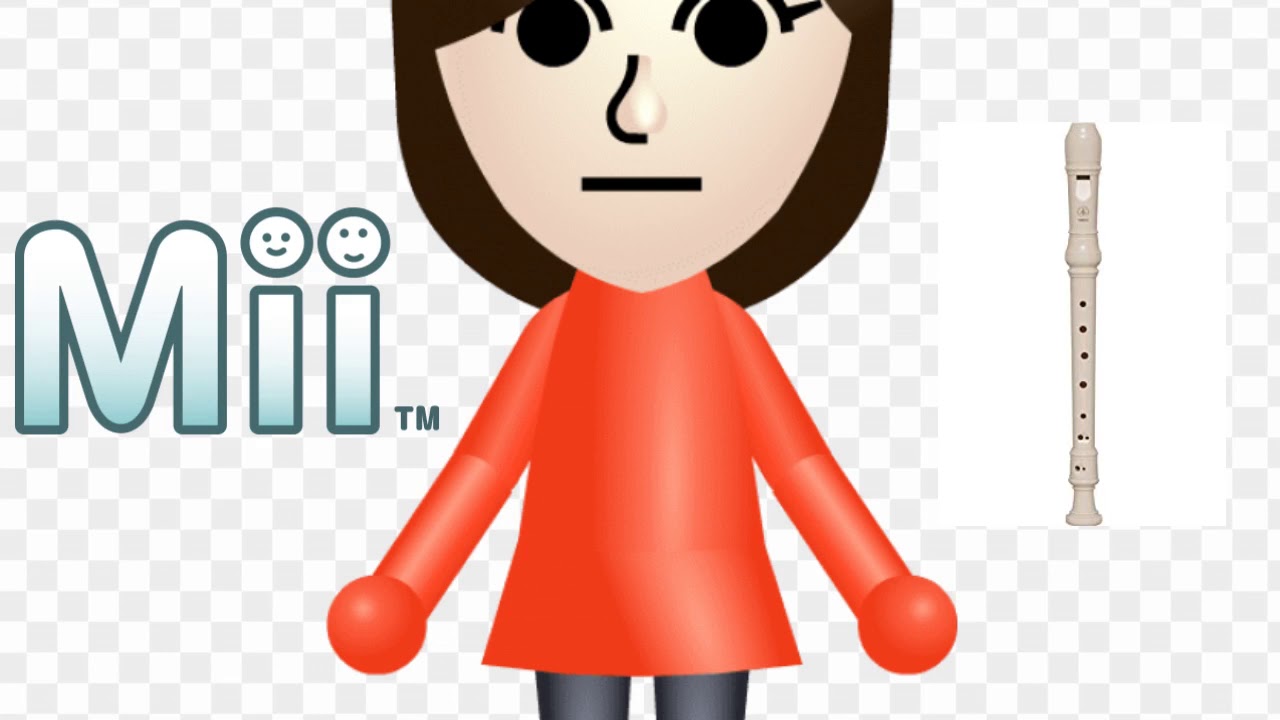 Mii Theme Song On Recorder - YouTube