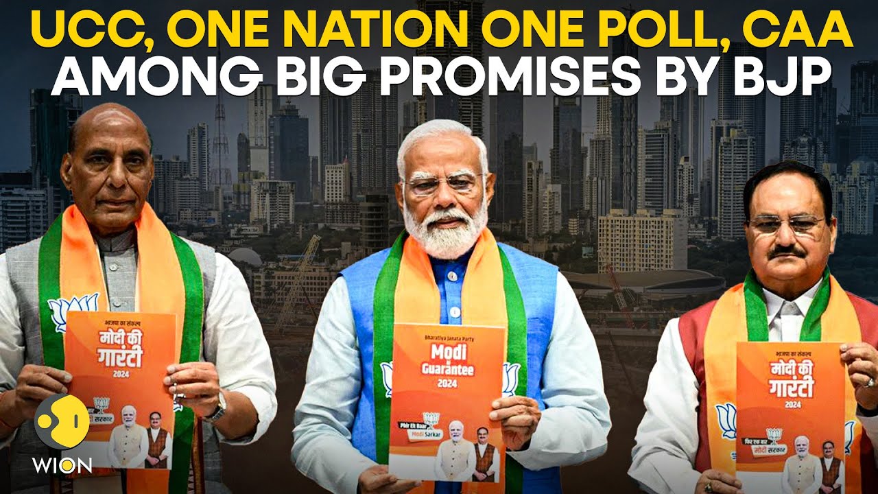 BJP manifesto 2024: BJP's key promises for Lok Sabha elections 2024 ...