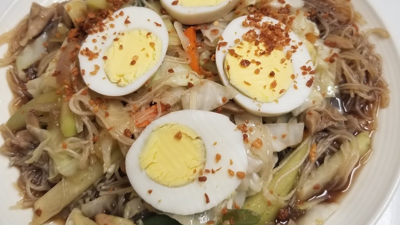 how to cook "PANSIT ALANGANIN" - YouTube