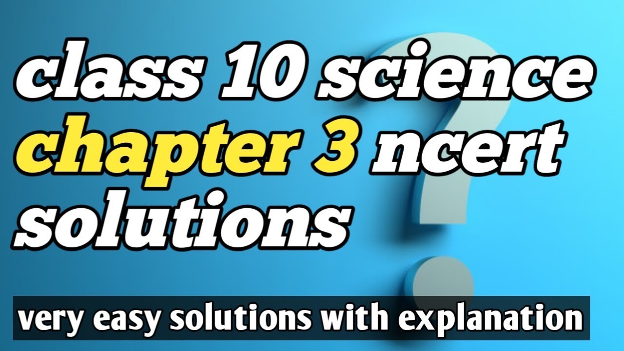class 10 science chapter 3 ncert solutions/ metals and non metal class ...