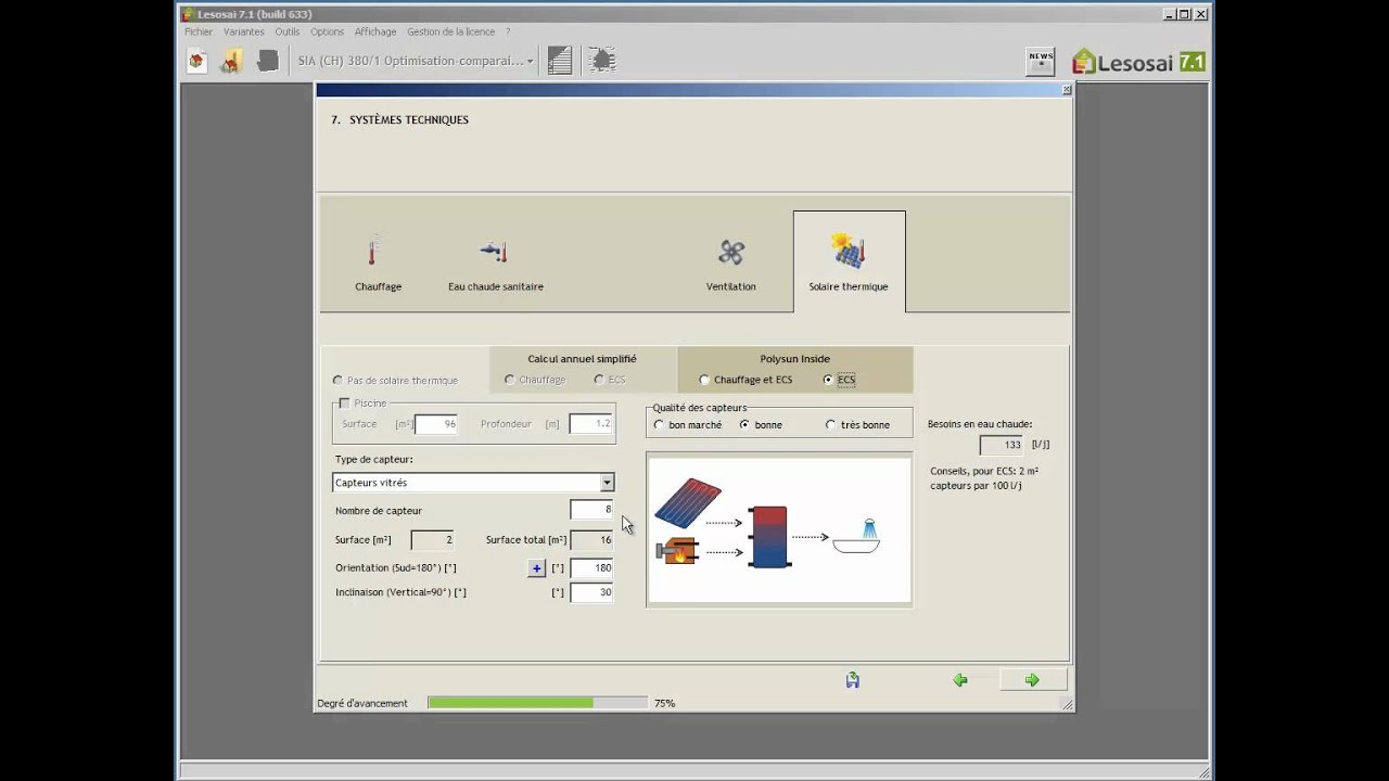 Utiliser l'assistant de Lesosai 7 et Polysun Inside - YouTube
