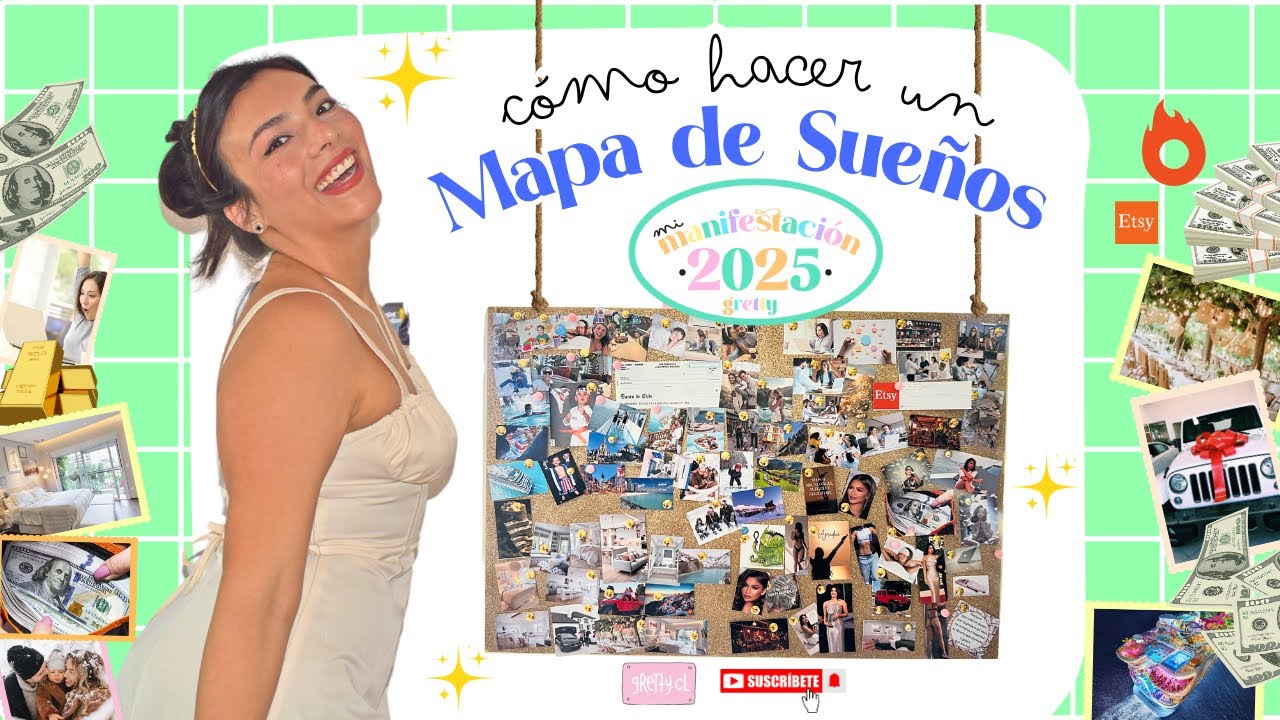 Mapa de sueños Manifestar tu año nuevo COMO HACER UN VISION BOARD ...